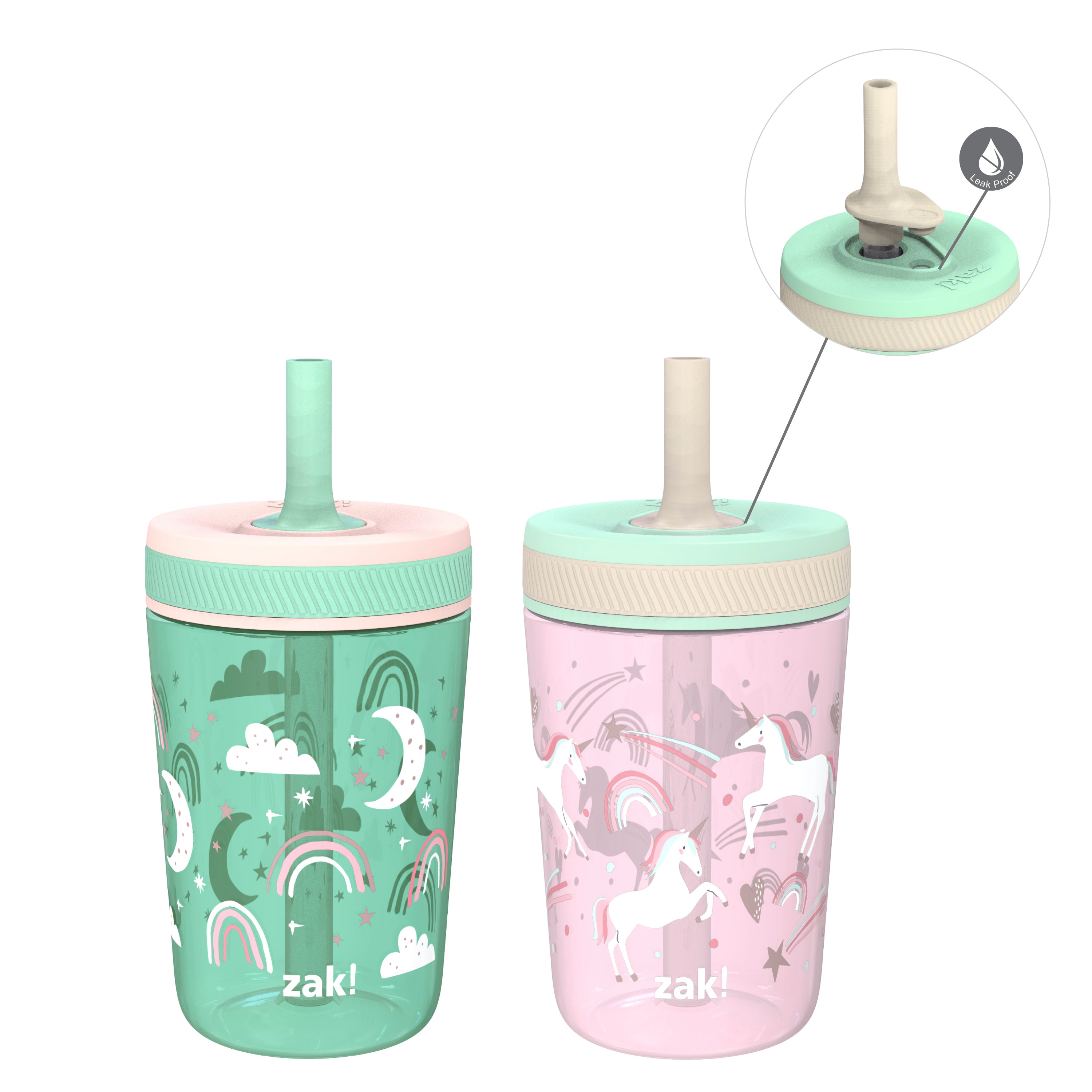 Kelso Leak-Proof Kids Tumbler - Happy Unicorn, 15 Ounces – zak.com